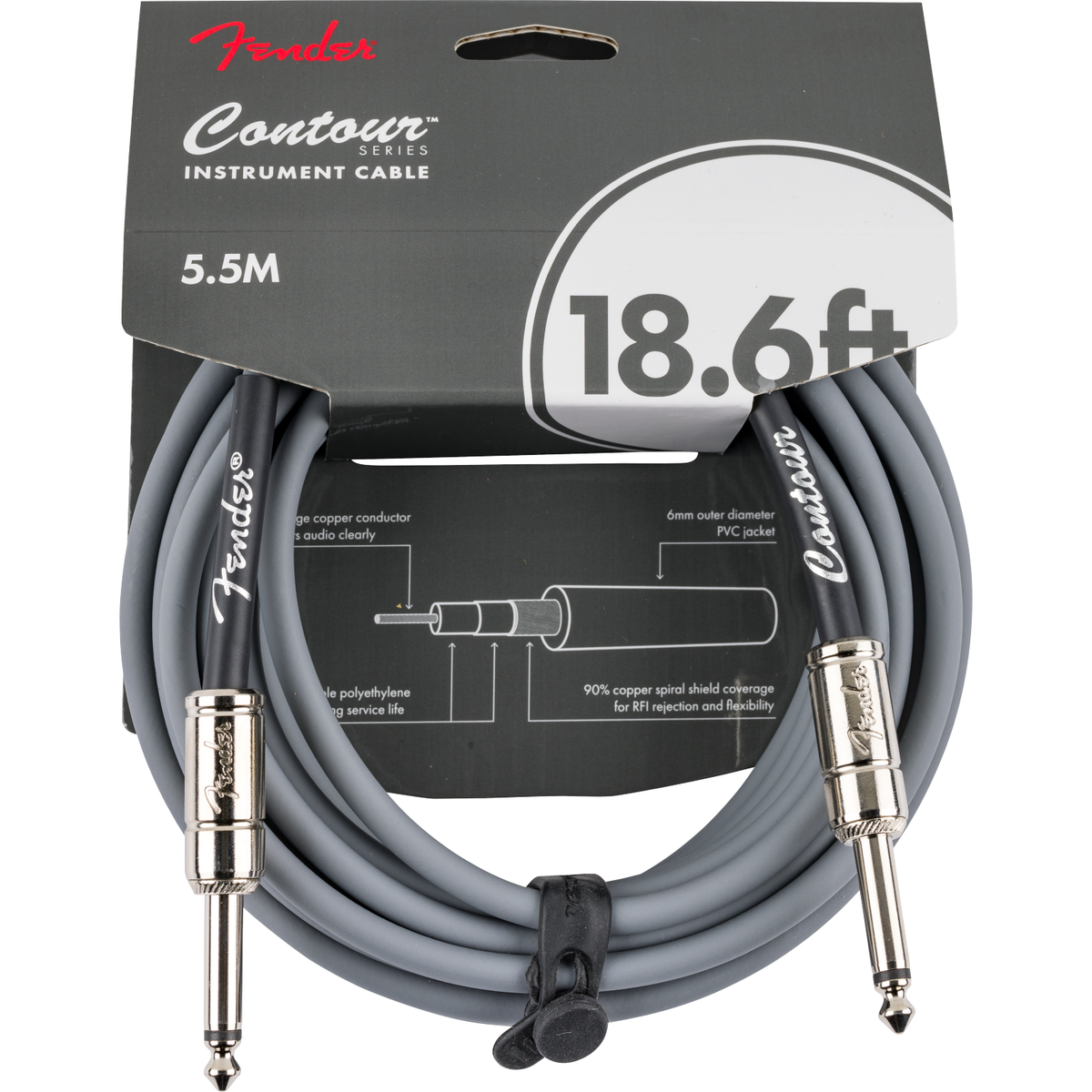Fender Contour™ 18 Cable, Inca Silver — Music Access