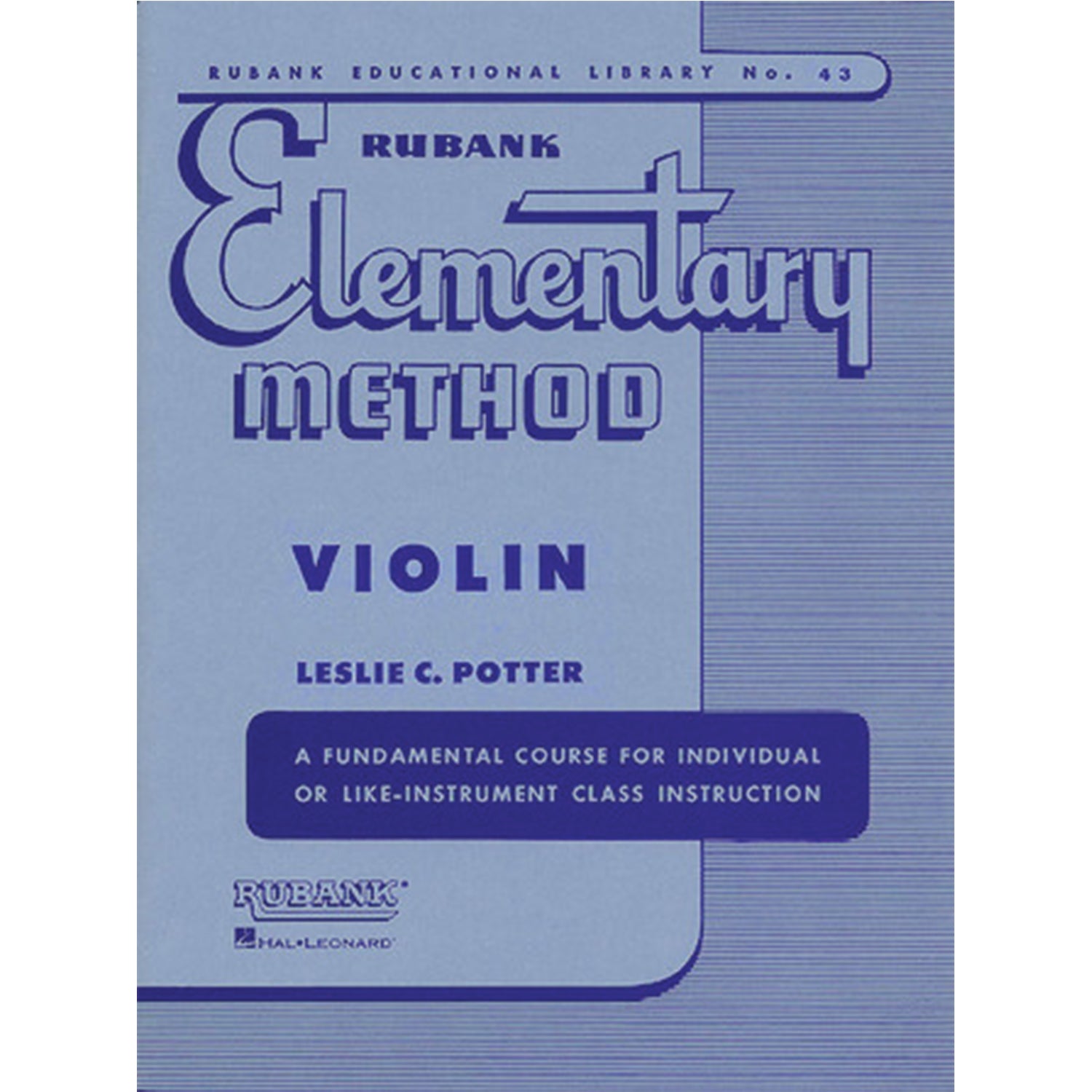 RUBANK ELEMENTARY METHOD - VIOLIN — Music Access